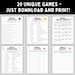 20 Office Party Games Bundle - Printable Team Building Games for Work ...