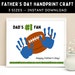 Father's Day Football Handprint Craft Printable DIY Handprint Activity ...