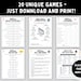 20 Office Party Games Bundle - Printable Team Building Games for Work ...