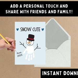Snowman Handprint Craft -- Printable DIY Winter Activity for Kids ...