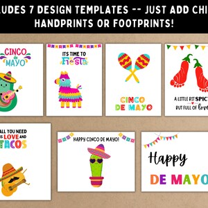 Cinco De Mayo Handprint Craft Bundle Printable DIY Craft Activities ...