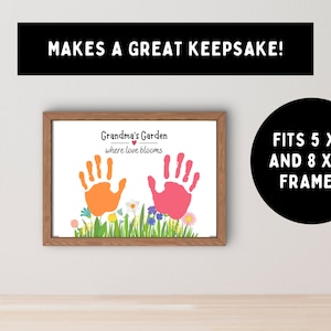 Grandma Handprint Craft Bundle for Mother's Day & More - DIY Art ...