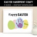 Easter Egg Handprint Craft Printable DIY Easter Handprint Activity ...