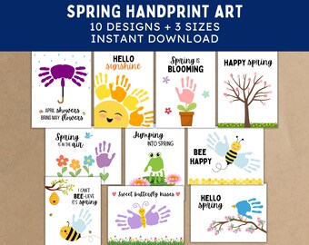 Hello Sunshine Handprint Craft Printable DIY Spring Craft Activity ...
