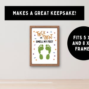 Halloween Handprint and Footprint Craft Bundle -- Printable DIY Art ...