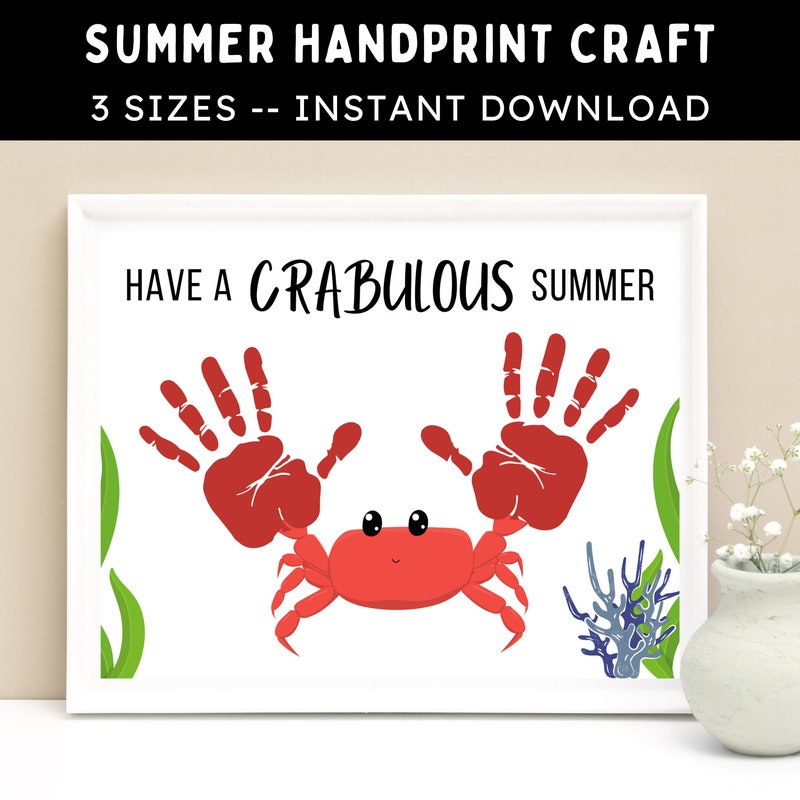Ocean Handprint Art - Etsy
