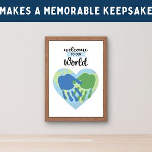 New Baby Handprint Crafts for Newborn & Siblings - Printable Keepsakes ...