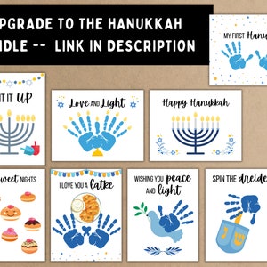 Menorah Handprint Craft -- Printable Hanukkah Handprint Activity -- DIY ...