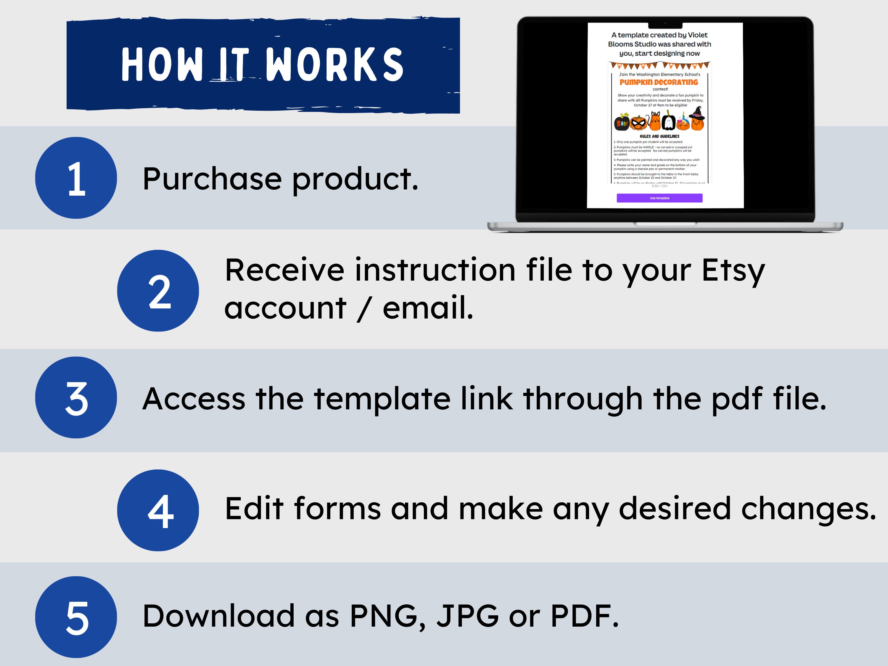 Pumpkin Decorating Contest - Editable Canva Template for Pumpkin ...