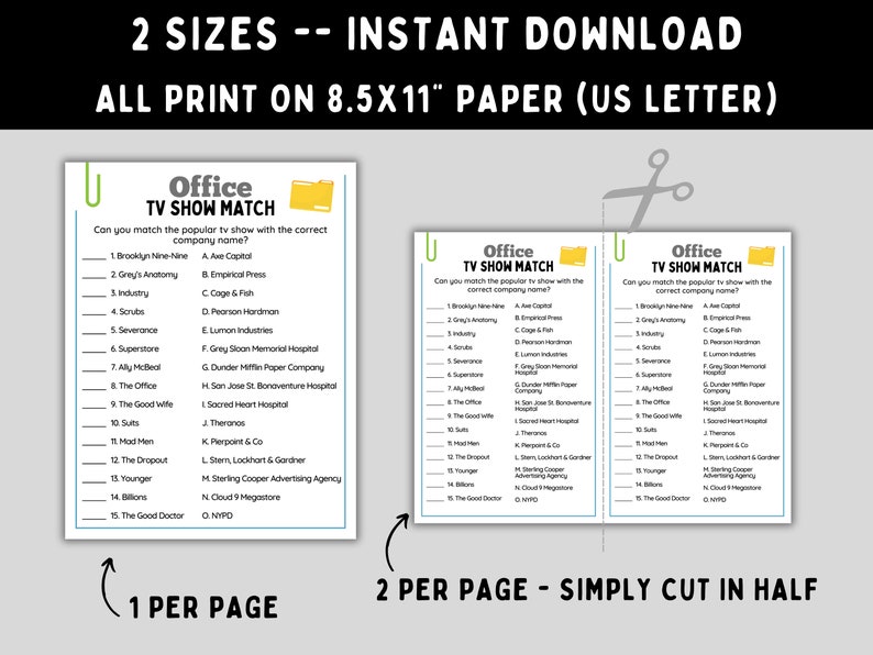 20 Office Party Games Bundle Printable Work Party Games Team Building ...