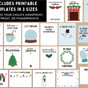 20 Winter and Christmas Handprint and Footprint Craft Bundle Printable ...