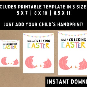 Easter Hatching Chick Handprint Craft -- Printable DIY Art Activity ...