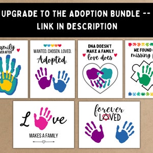 Adoption Heart Handprint Craft - Printable Keepsake Gift to Celebrate ...