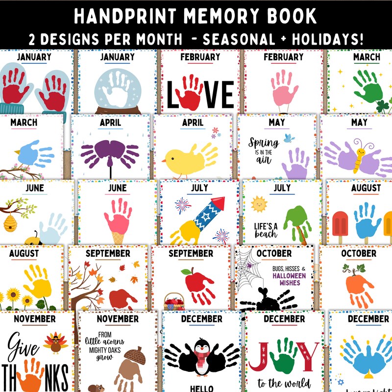 Handprint Keepsake - Etsy