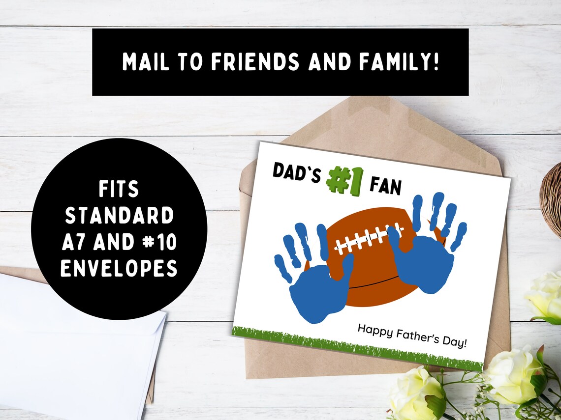 Father's Day Handprint, Footprint and Fingerprint Craft Bundle ...