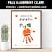 Pumpkin Handprint Craft Printable DIY Autumn Handprint Activity Fall ...