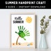 Summer Palm Tree Handprint Craft Printable DIY Summer Craft Activity ...