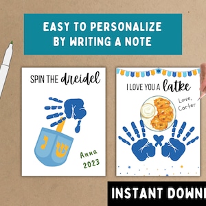 Hanukkah Handprint Craft Bundle -- Printable Chanukah Activity for Kids ...