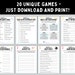 20 Office Party Games Bundle - Printable Team Building Games for Work ...