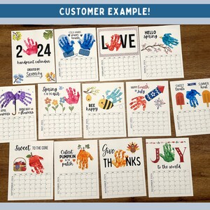 2025 Handprint Calendar - Printable Keepsake Craft for Kids, Toddlers ...