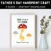 Father's Day Mushroom Handprint Craft Printable DIY Handprint Activity ...