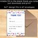 Birthday Thank You Cards for Kids - Printable Fill-in-the-blank Notes ...