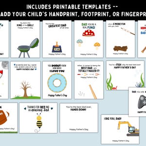 Father's Day Handprint, Footprint & Fingerprint Craft Bundle ...