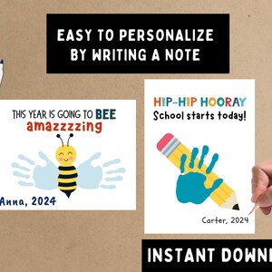 Back-to-school Handprint Craft Bundle -- Printable DIY Class Art ...