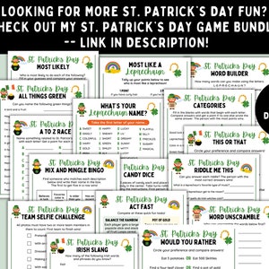 St. Patrick's Day Treasure Hunt -- Printable Leprechaun Scavenger ...