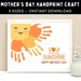 Mother's Day Sun Handprint Craft - You Are My Sunshine - Printable DIY ...