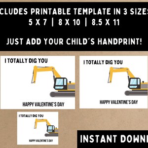 Valentine's Day Construction Truck Handprint Craft -- Printable DIY ...