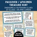 Passover Afikomen Treasure Hunt Printable Passover Scavenger Hunt Seder ...