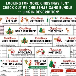Christmas Treasure Hunt -- Festive Scavenger Hunt for Kids & Family ...