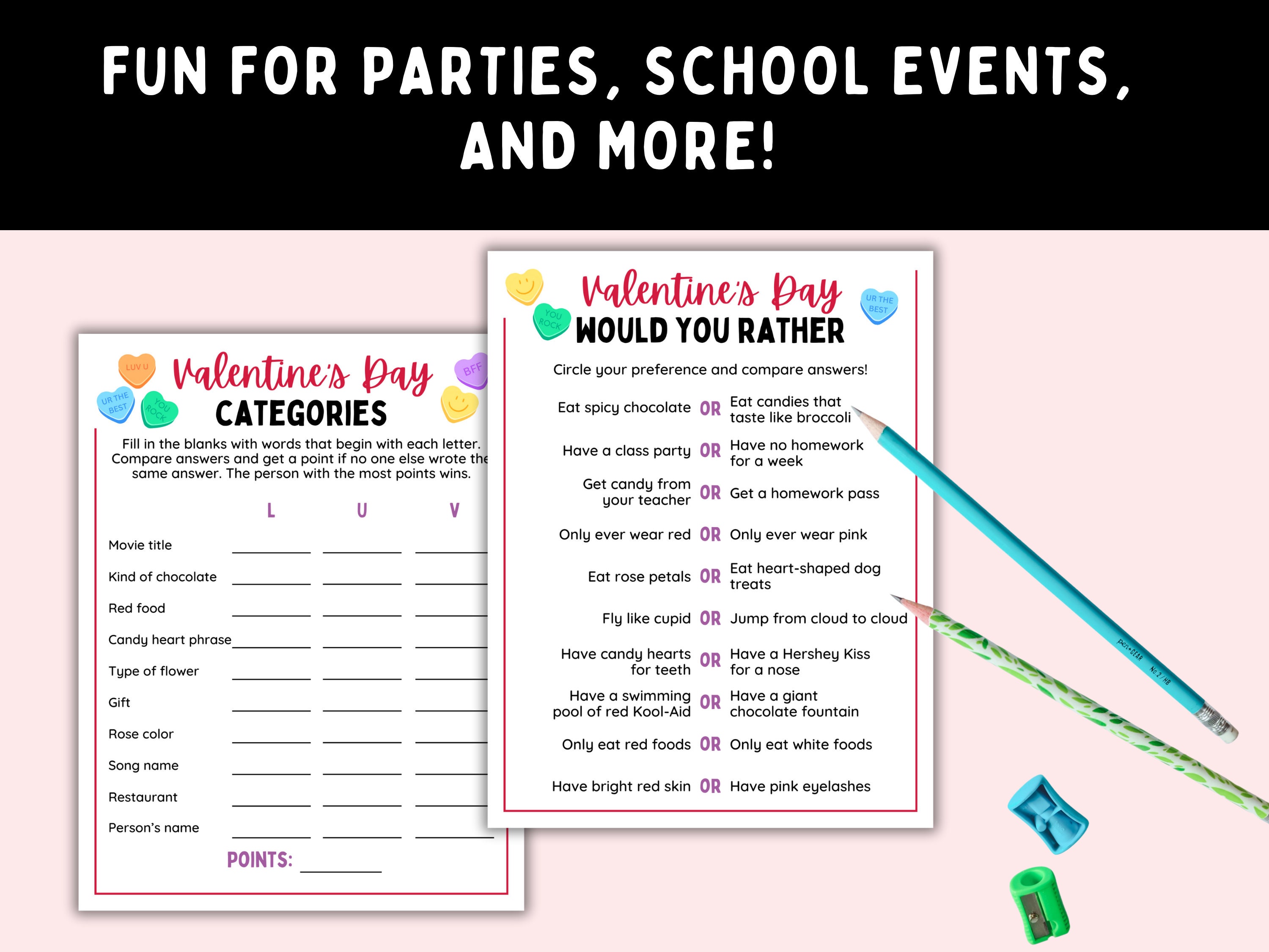 6 Free Printable Valentine Games For Kids Valentines Day Activities