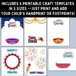 Diwali Handprint Craft Bundle -- Printable DIY Art Activities for Kids ...