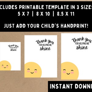 Teacher Appreciation Sun Handprint Craft -- Say Thank You With ...