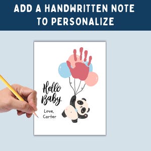 New Baby Handprint Crafts for Newborn & Siblings - Printable Keepsakes ...