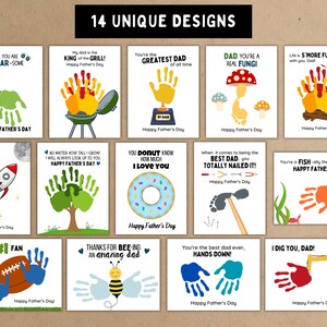 Father's Day Handprint, Footprint and Fingerprint Craft Bundle ...