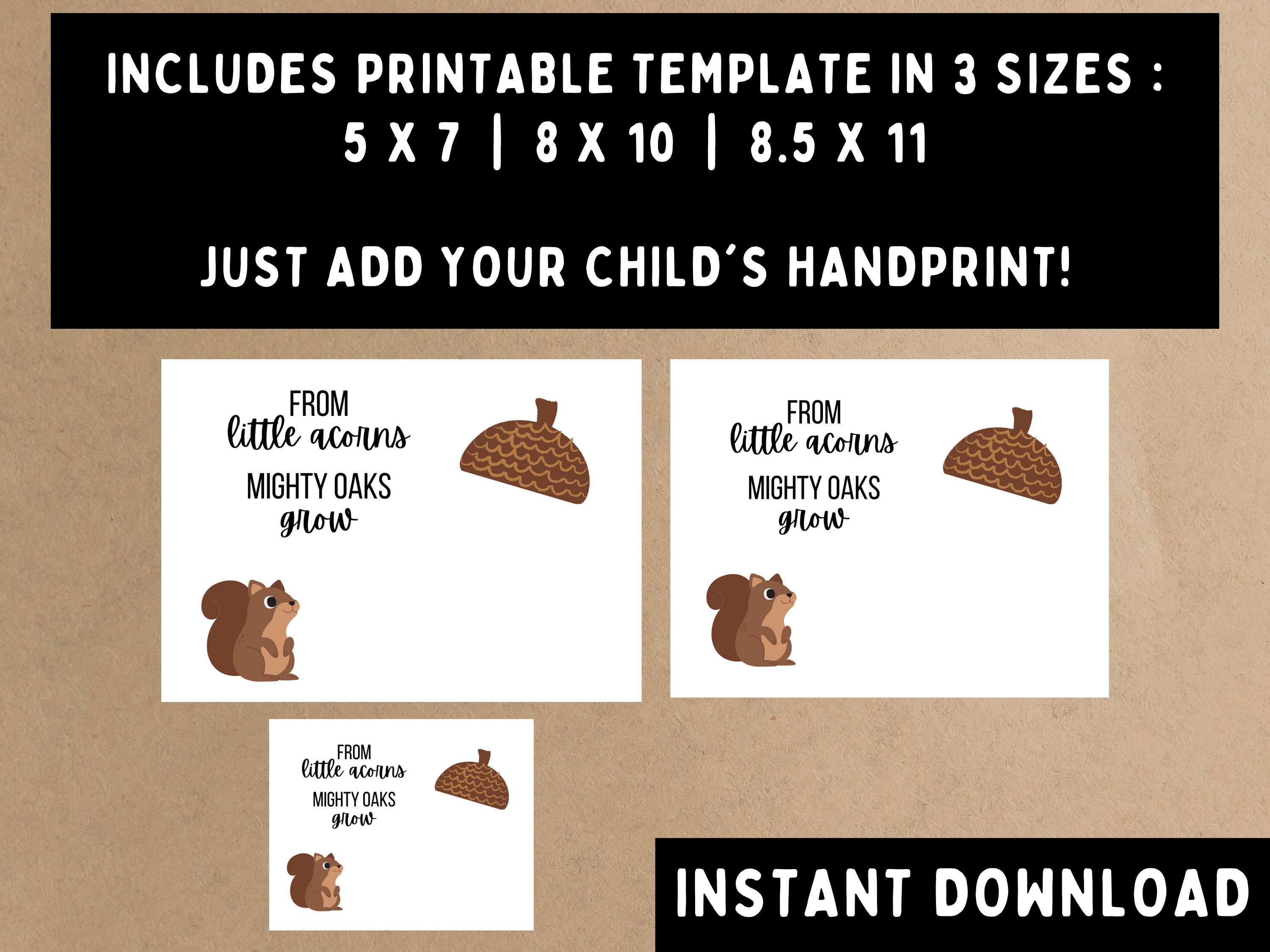 Fall Handprint Craft -- Printable DIY Autumn Handprint Activity ...