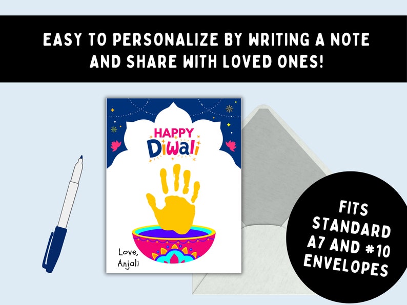 Diwali Handprint Craft Bundle -- Printable DIY Art Activities for Kids ...