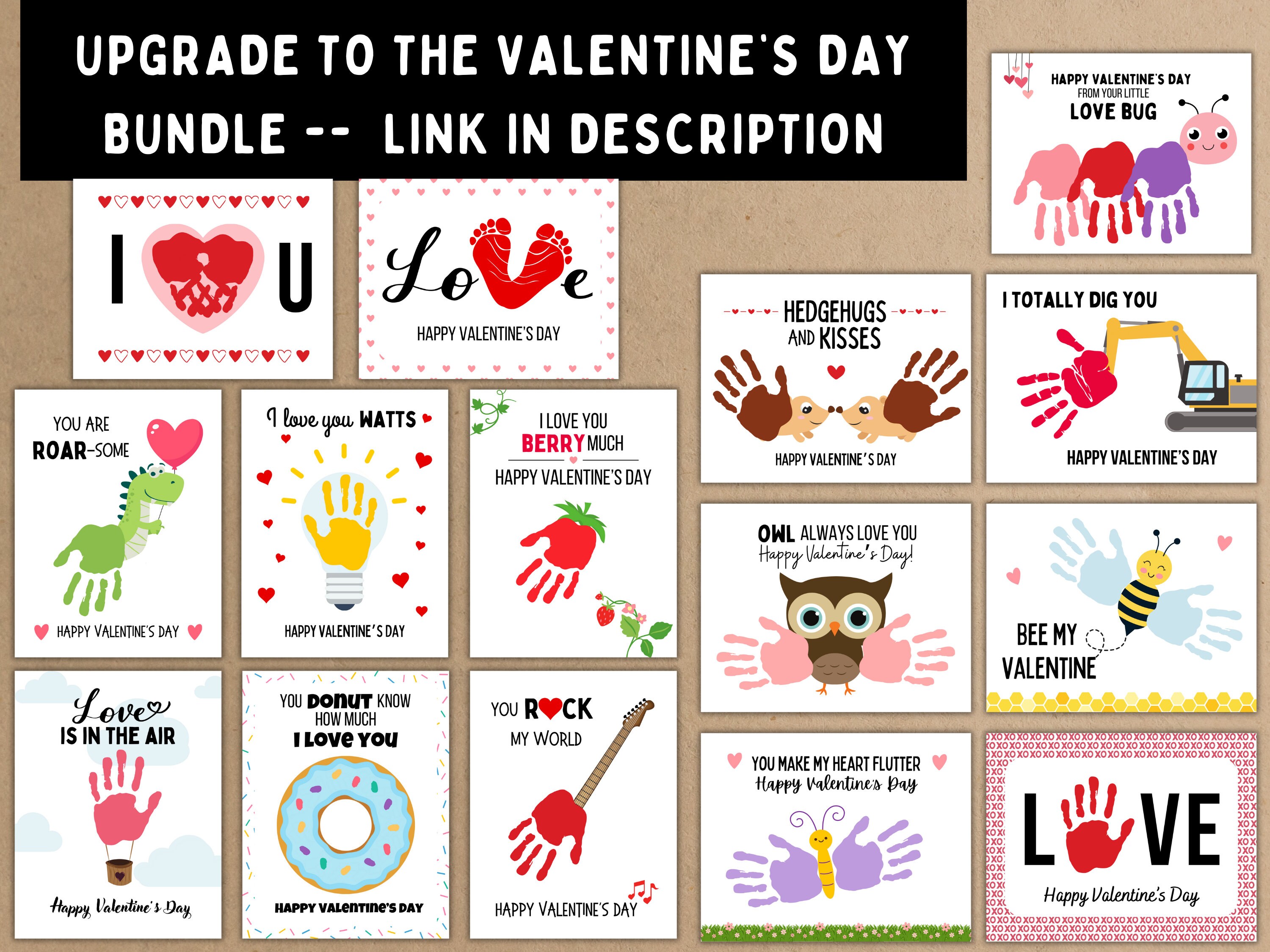 Valentine's Day Construction Truck Handprint Craft -- Printable DIY ...