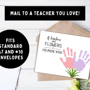 Teacher Appreciation Handprint and Fingerprint Craft Bundle ...