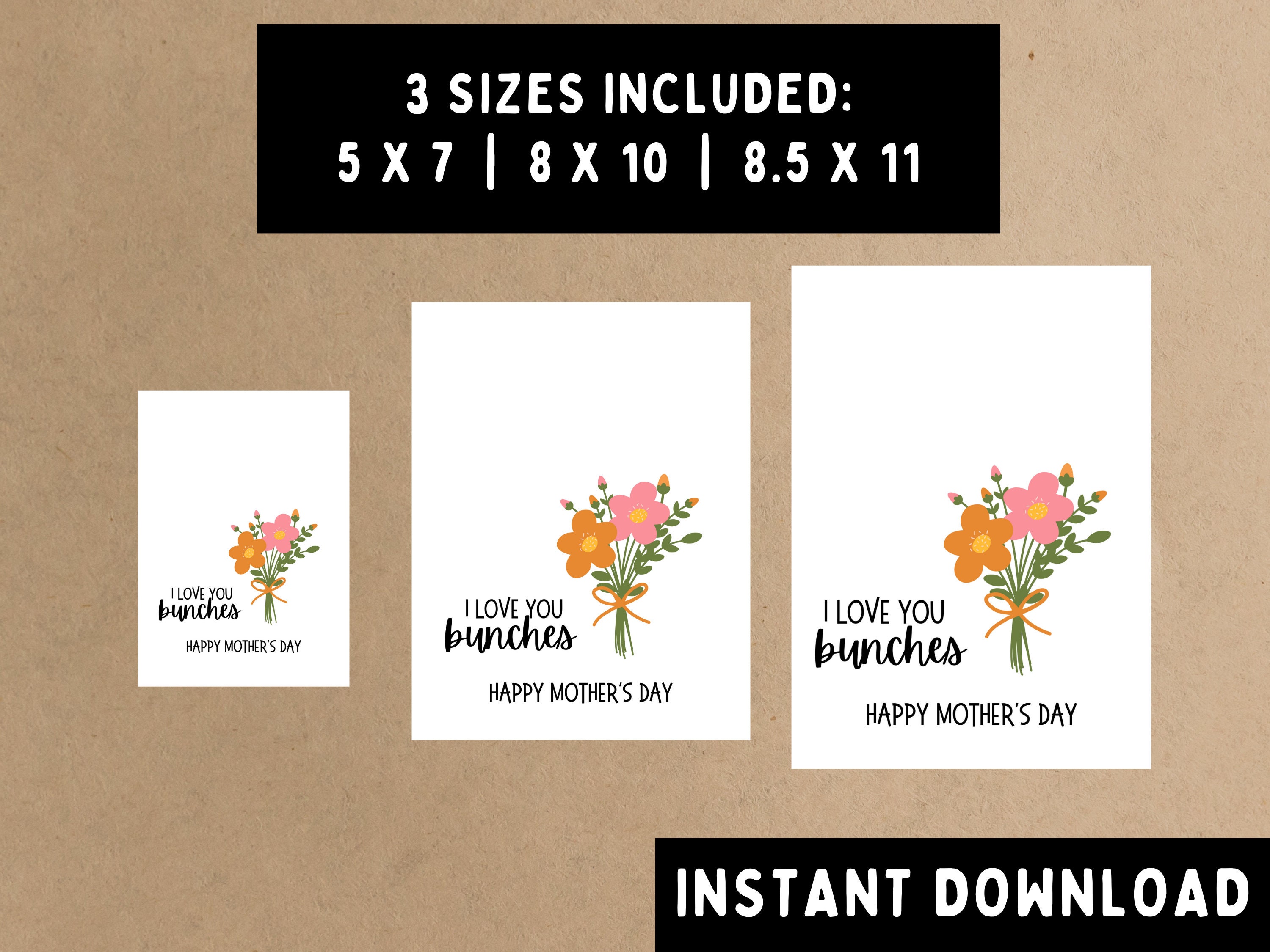 Mother's Day for Grandma Handprint Craft Bundle Printable DIY Craft ...