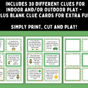 St. Patrick's Day Treasure Hunt -- Printable Leprechaun Scavenger ...