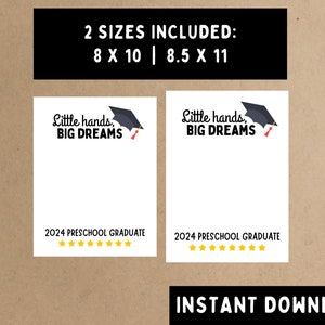 Preschool / Pre-k Graduation Handprint Craft Bundle Printable DIY Craft ...