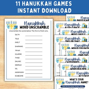 11 Hanukkah Games -- Printable Chanukah Activities for Kids & Adults ...