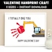 Valentine's Day Construction Truck Handprint Craft -- Printable DIY ...