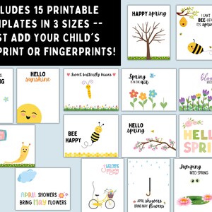 Spring Handprint Crafts -- Printable DIY Seasonal Art Activities for ...