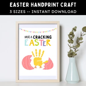 Easter Hatching Chick Handprint Craft -- Printable DIY Art Activity ...
