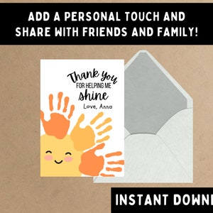 Teacher Appreciation Sun Handprint Craft -- Say Thank You With ...